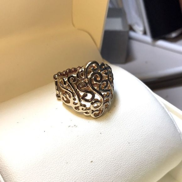 Accessories | Vintage Scroll Pattern Design Ring | Poshmark